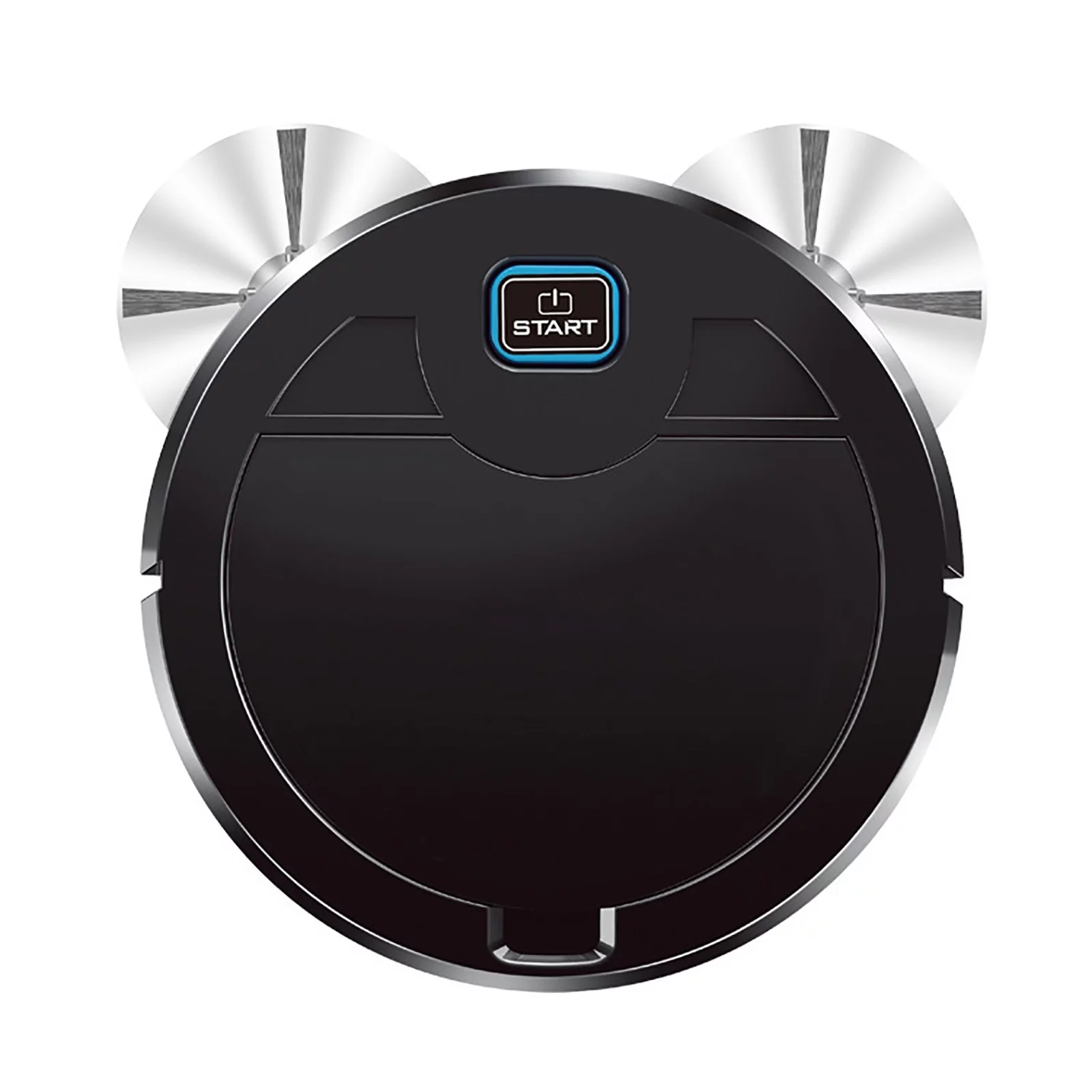 Pompotops Black 3 In 1 Robotic Vacuum Cleaner, Robot Vacuum And Mop ...