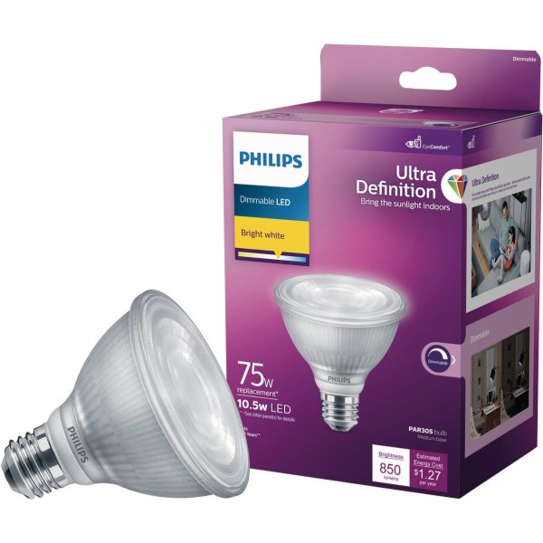 Philips Ultra Definition 75W Equivalent Bright White PAR30S Medium ...