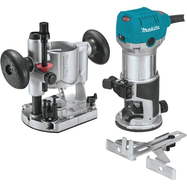 Makita 1-1/4 HP/6.5A 10,000-30,000 rpm Variable Speed Compact Router ...