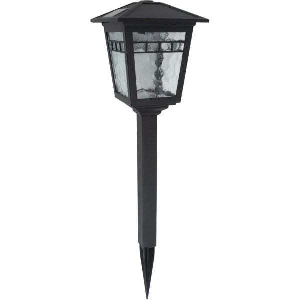 Moonrays Black 10 Lumens Plastic Coach Solar Path Light - Iieemm