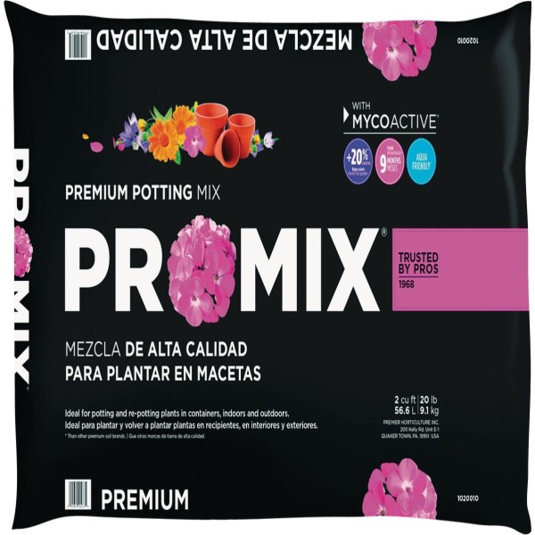 Pro-Mix 2 Cu. Ft. Premium Potting Mix with Mycoactive - Iieemm Pro-Mix 2 Cu. Ft. Premium Potting Mix with Mycoactive - Iieemm