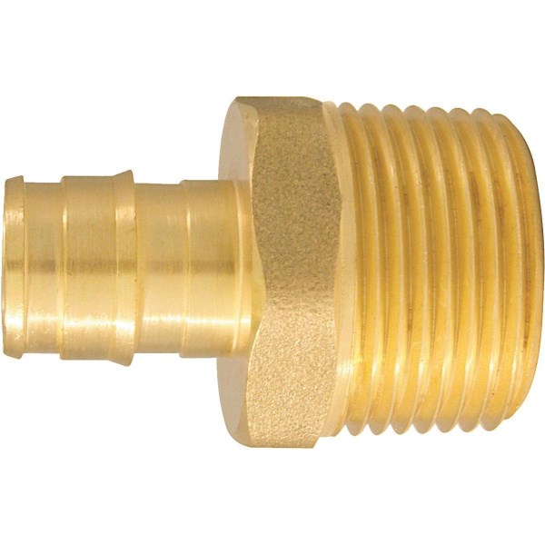 Apollo Retail 1/2 In. x 3/4 In.Brass Insert Fitting MIP Adapter Type A ...