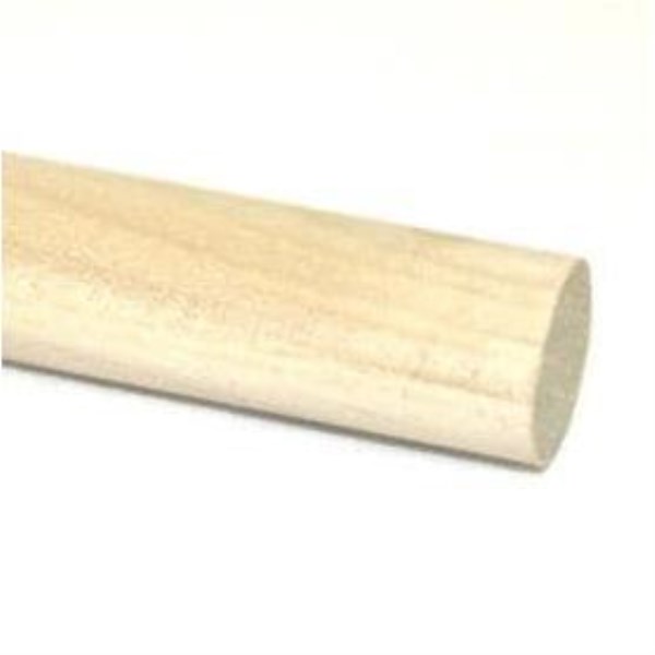 Madison Mill Round Wood Poplar Dowel (Actual: 48-in L x 0.4375-in dia ...