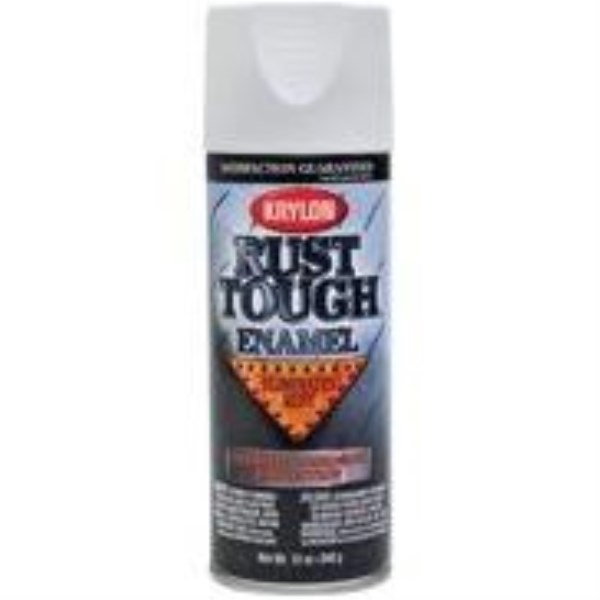 Krylon Rust Tough 12 Oz. Flat Alkyd Enamel Spray Paint, White - Iieemm Krylon Rust Tough 12 Oz. Flat Alkyd Enamel Spray Paint, White - Iieemm