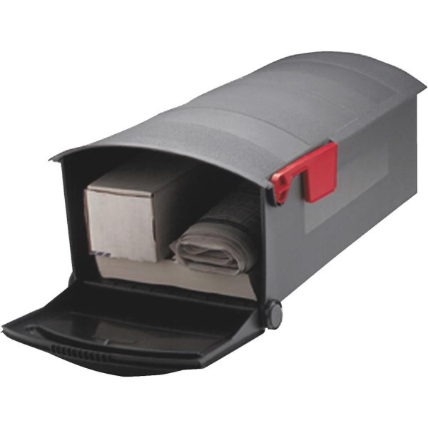 Gibraltar Patriot Black Plastic Large Post Mount Mailbox - Iieemm