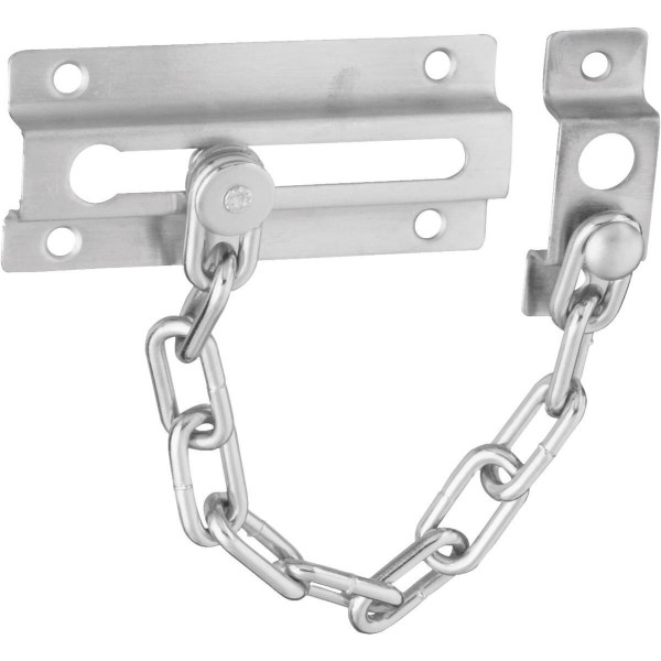 National Satin Chrome Security Chain Door Guard - Iieemm